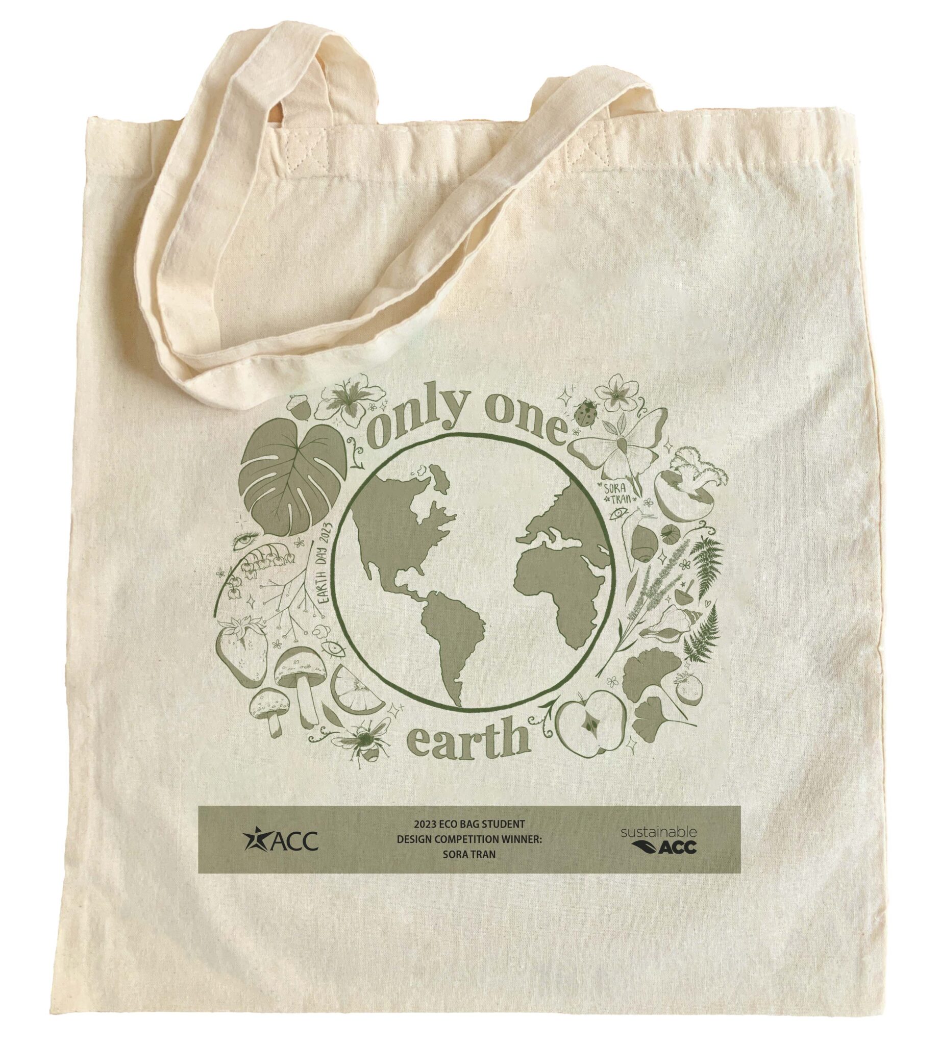 Purchase the winning 2023 Eco Bag design | ACC Facstaff Infohub